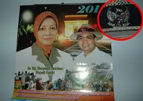 Kalender bergambar Burung Garuda terbalik di Kediri diminta ditarik ...