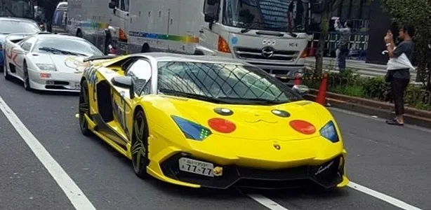 MODIFIKASI MOBIL: Lamborghini Disulap Jadi Pikachu Demi Pokemon Go ...