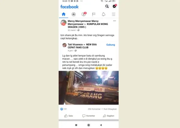 Bus Eka Dilempar Batu hingga Kaca Depan Pecah di Sambungmacan Sragen ... Bus Eka Dilempar Batu hingga Kaca Depan Pecah di Sambungmacan Sragen ...