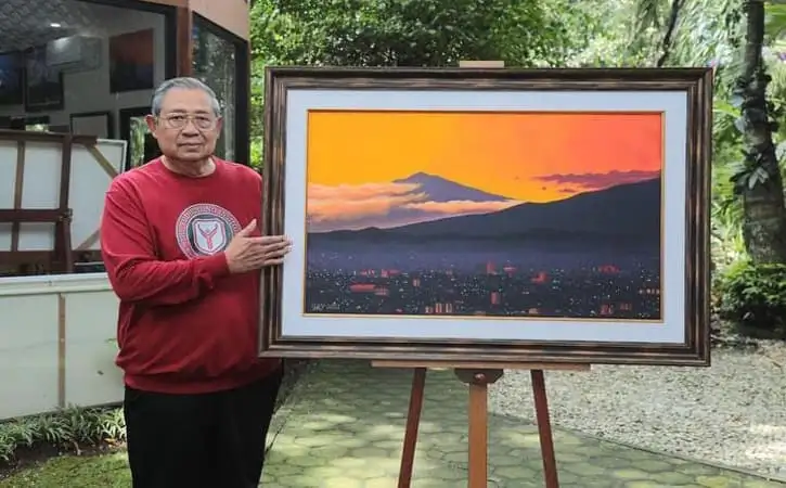 Menarik! Lukisan Karya SBY Bakal Dijual di Pasar Seni Lukis Surabaya ...