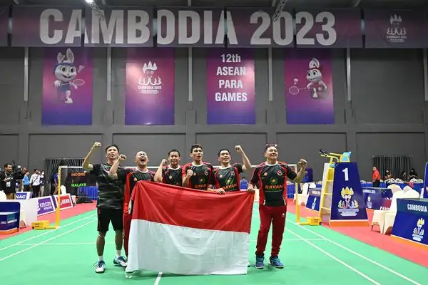 Medali Emas Pertama Indonesia di APG 2023 Datang dari Tim Para Badminton - Espos.id