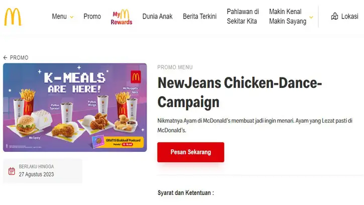 Berlaku Hingga 27 Agustus, Ini Harga Paket McD X NewJeans di Indonesia - Espos.id