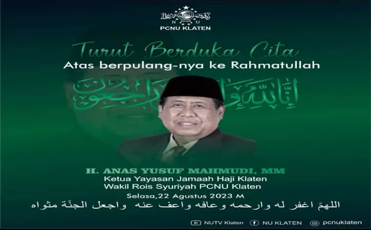 Kabar Duka! Anas Yusuf Mahmudi, Ketua Umum Yayasan Jamaah Haji Klaten Berpulang - Espos.id