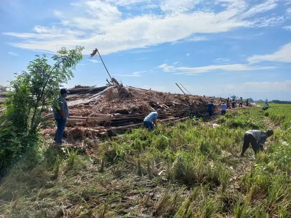 Ambruk Diterjang Angin, 3 Los Mbako di Karanglo Klaten akan Dibangun Lagi - Espos.id