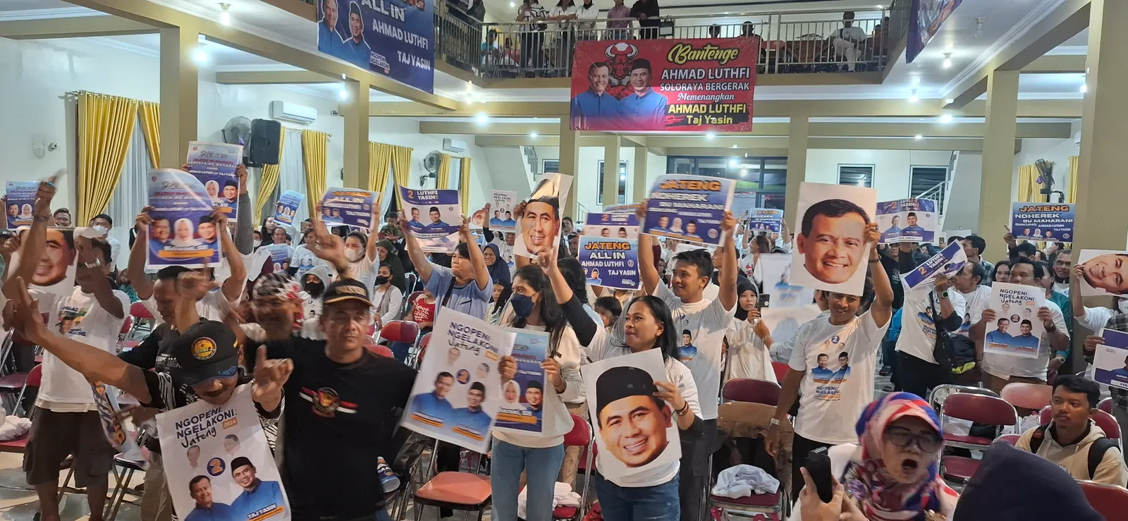 Ratusan Relawan Andika Perkasa Beralih Dukung Ahmad Luthfi di Pilgub Jateng 2024 - Espos.id