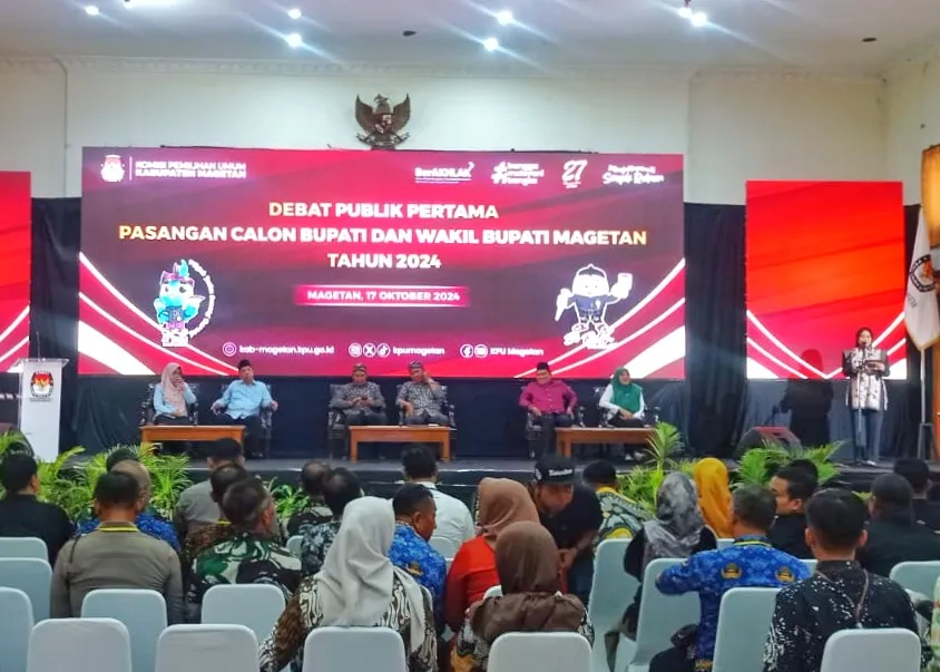 Debat Publik Pilbup Magetan 2024, Tiga Paslon Saling Adu Gagasan - Espos.id | Espos Indonesia ...