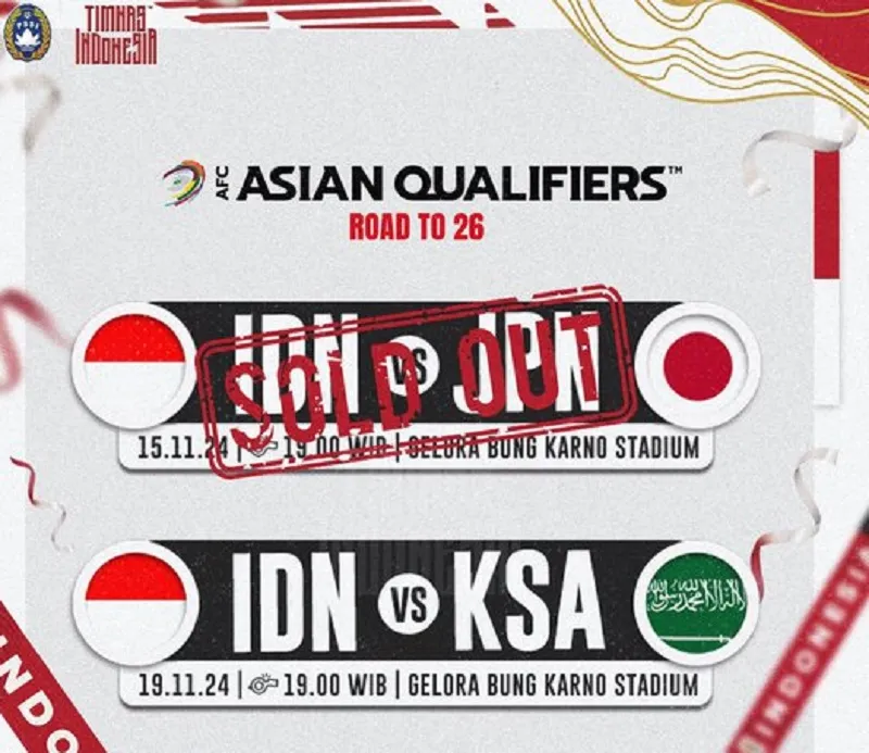 Luar Biasa, Tiket Timnas Indonesia Vs Jepang Ludes dalam 2 Hari Penjualan - Espos.id
