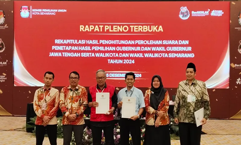 Hasil Rekapitulasi Pilkada Kota Semarang 2024: Agustina-Iswar Ungguli Yoyok-Joko - Espos.id