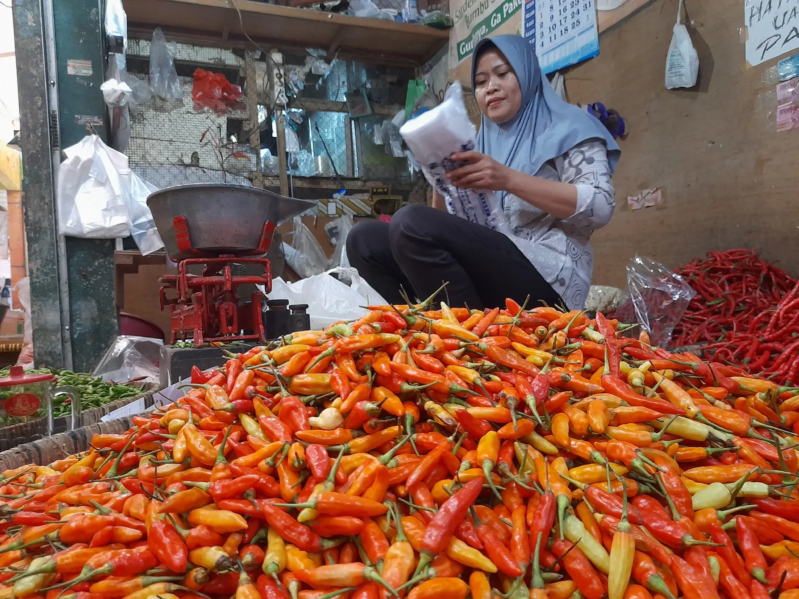 Tembus Rp100.000/kg, Harga Cabai Rawit Merah di Sragen Sepedas Rasanya - Espos.id