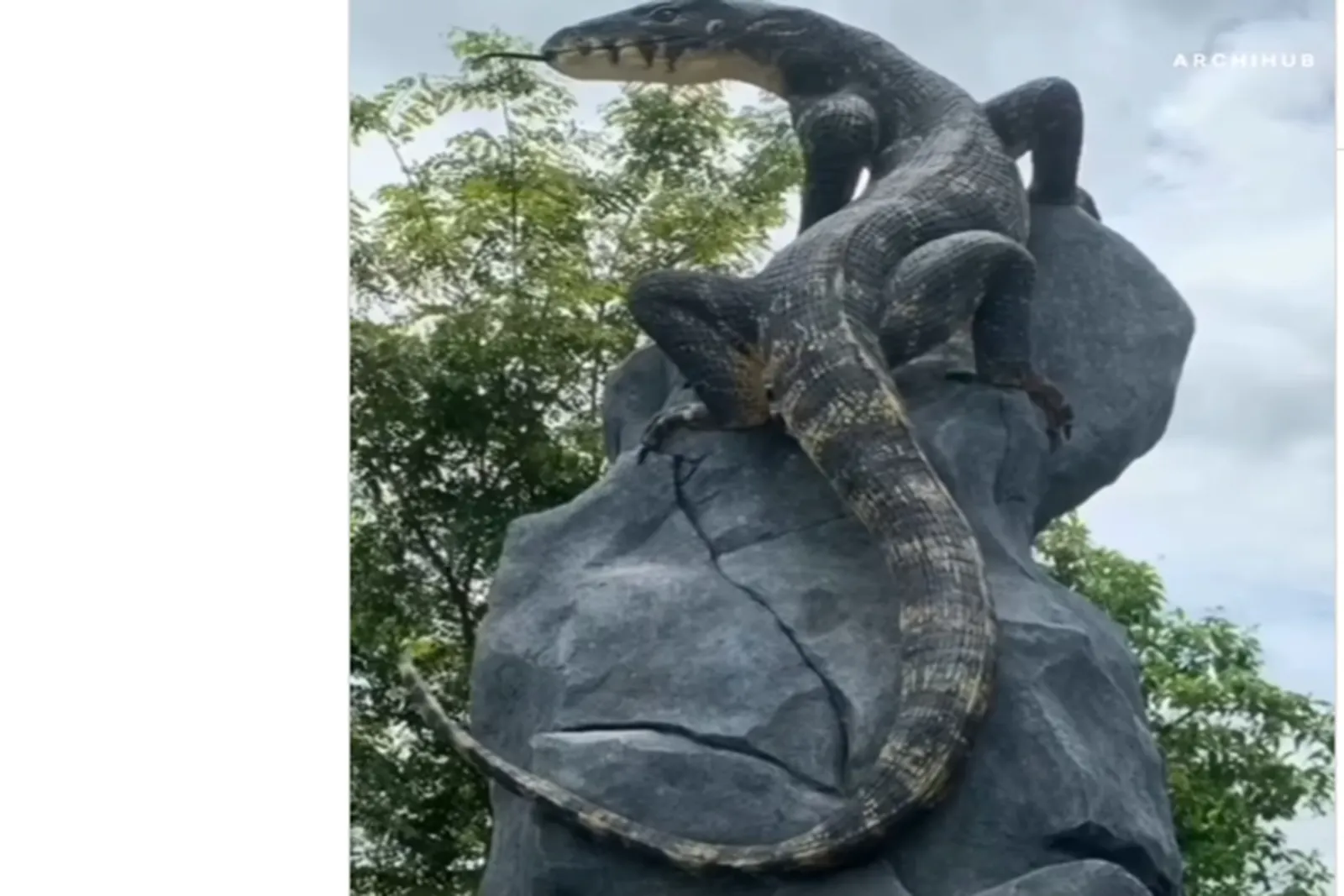 Viral Patung Biawak Wonosobo Rp50 Juta, Dibandingkan Monumen Lain - Espos.id