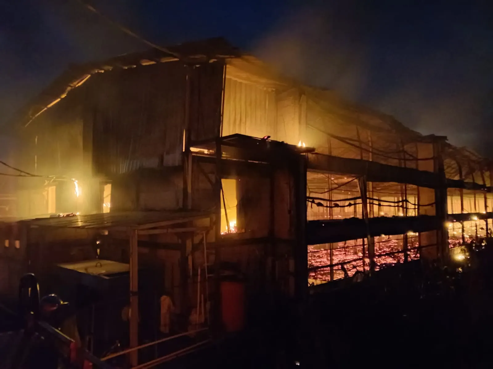 Kandang Ayam di Sragen Terbakar, 3 Orang Terluka & Kerugian Capai Rp7,5 Miliar - Espos.id