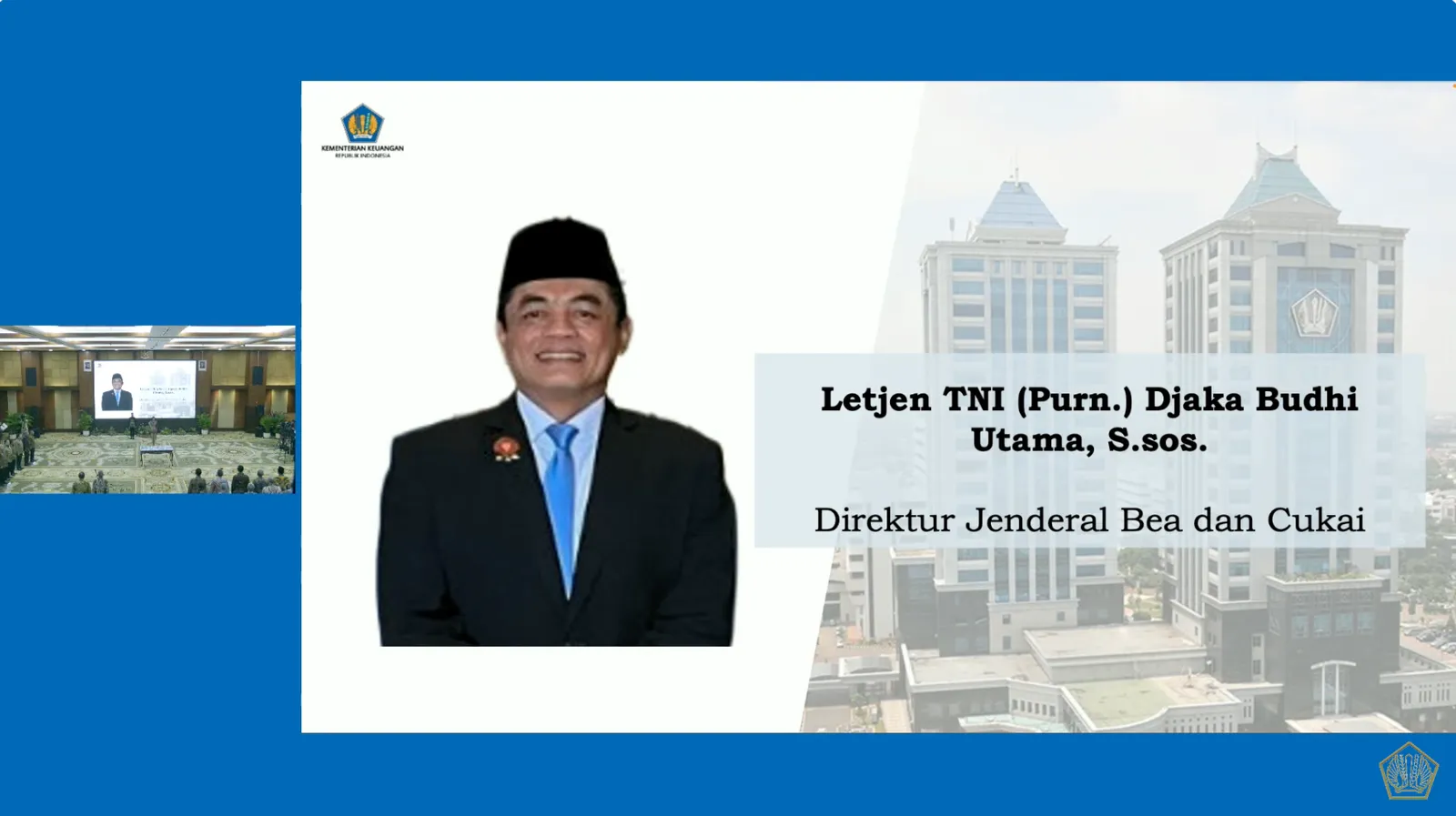 Dilantik Jadi Dirjen Bea Cukai, Status Djaka Budi Utama: Letjen TNI Purnawirawan - Espos.id