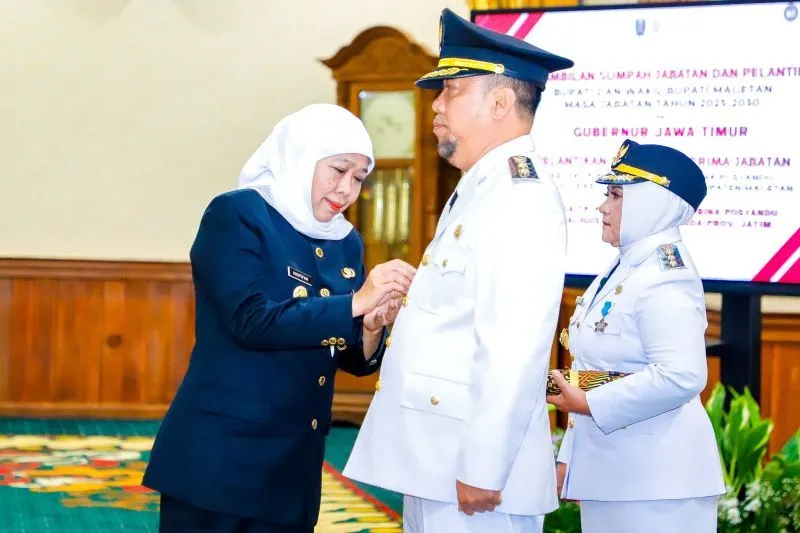 Resmi! Nanik-Suyatni Dilantik Jadi Bupati dan Wakil Bupati Magetan 2025-2030 - Espos.id
