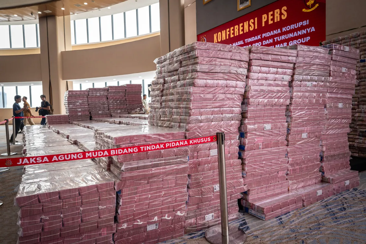 Kejagung Pamer Uang Rp11,8 Triliun Hasil Sitaan Kasus Korupsi CPO - Espos.id