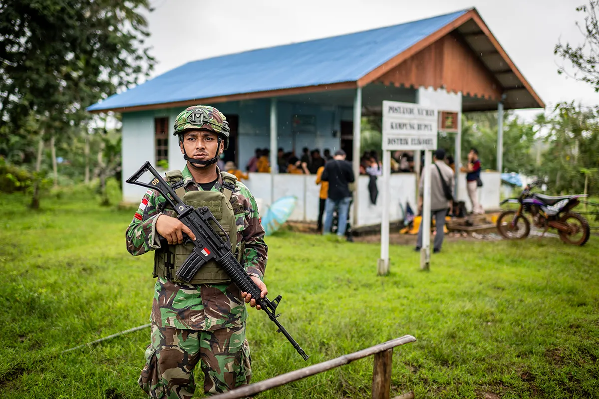 Satgas Pamtas RI-PNG Kawal Layanan Cek Kesehatan Gratis di Merauke - Espos.id