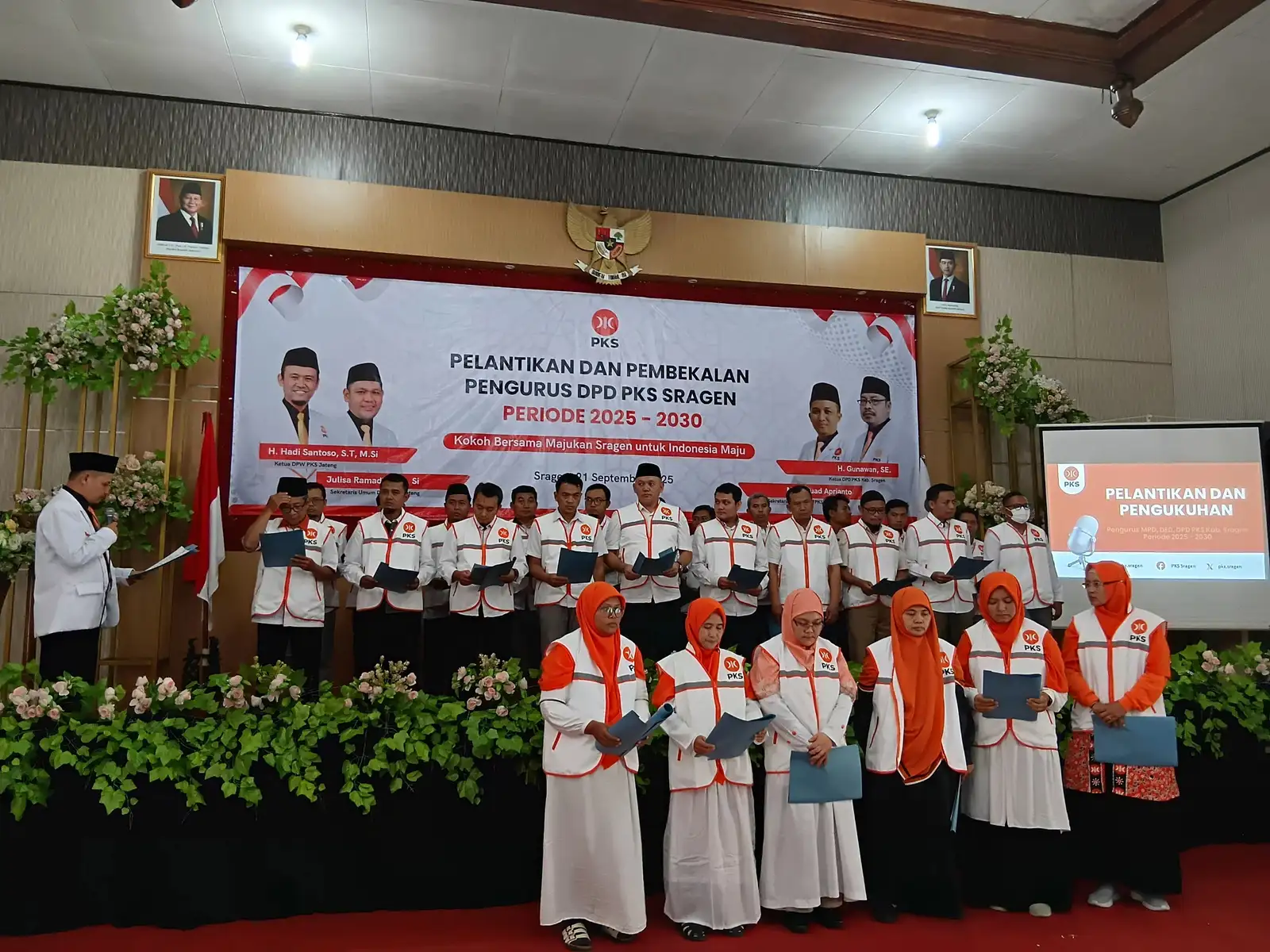 Pengurus DPD PKS Sragen Dilantik, Ini Pesan Eks Wabup - Espos.id